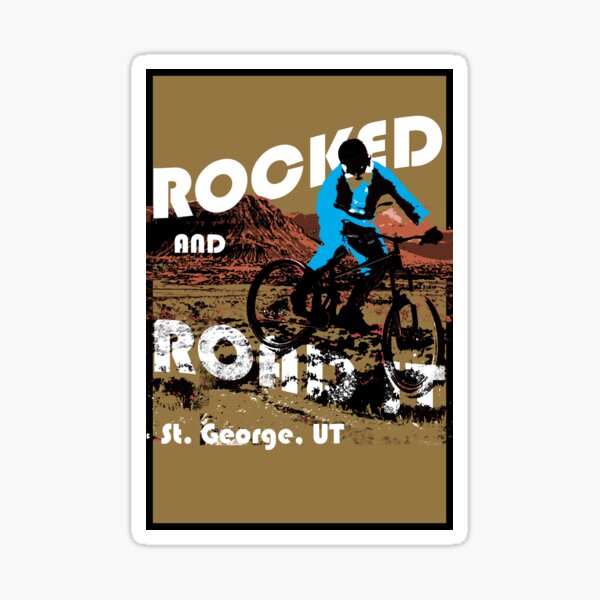 "Mountain Bike St. George Utah" Sticker for Sale by jmsharley | Redbubble