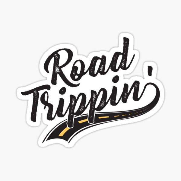 "Road Trippin'" Sticker for Sale by HowdyDoodles | Redbubble