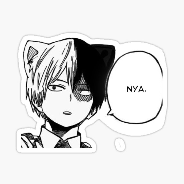 "Cat Shoto Todoroki" Sticker for Sale by animeultima | Redbubble