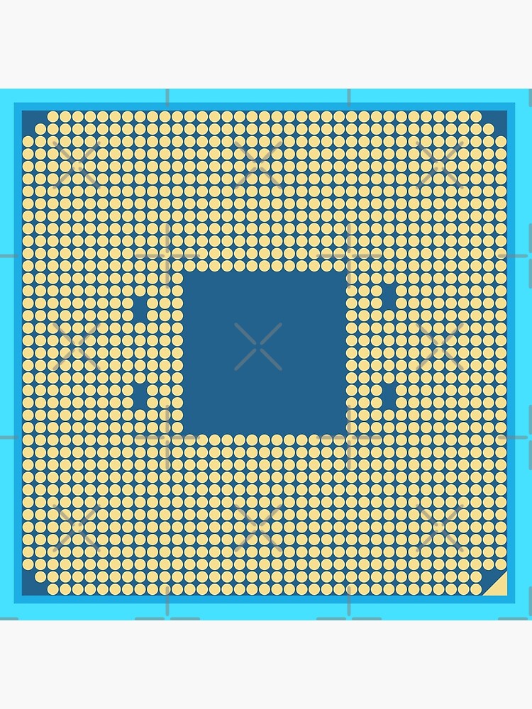 "AMD RYZEN AM4 CPU Processor Bottom" Throw Pillow for Sale by chonerd ...