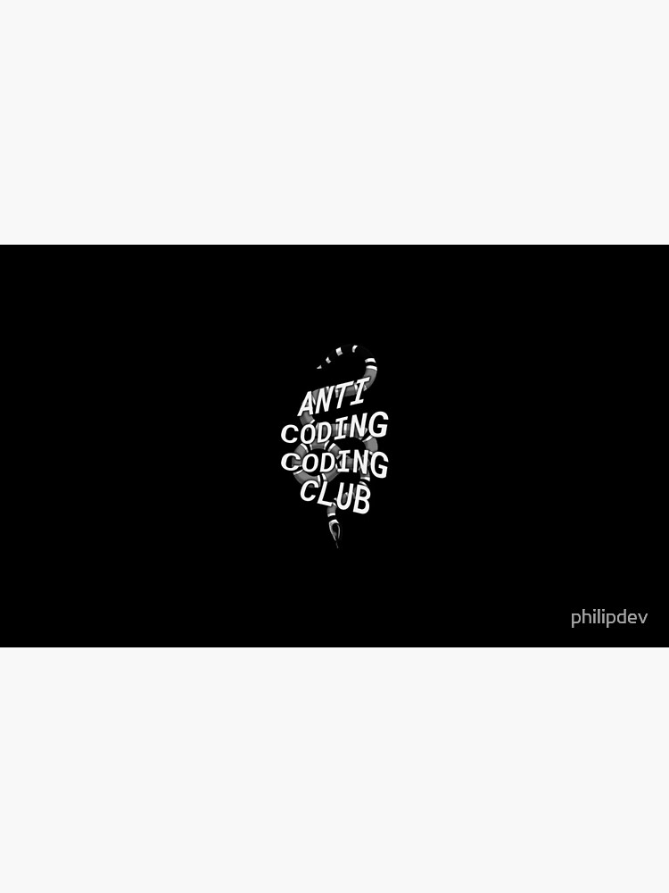 "Anti coding coding club with snake" Mug by philipdev | Redbubble