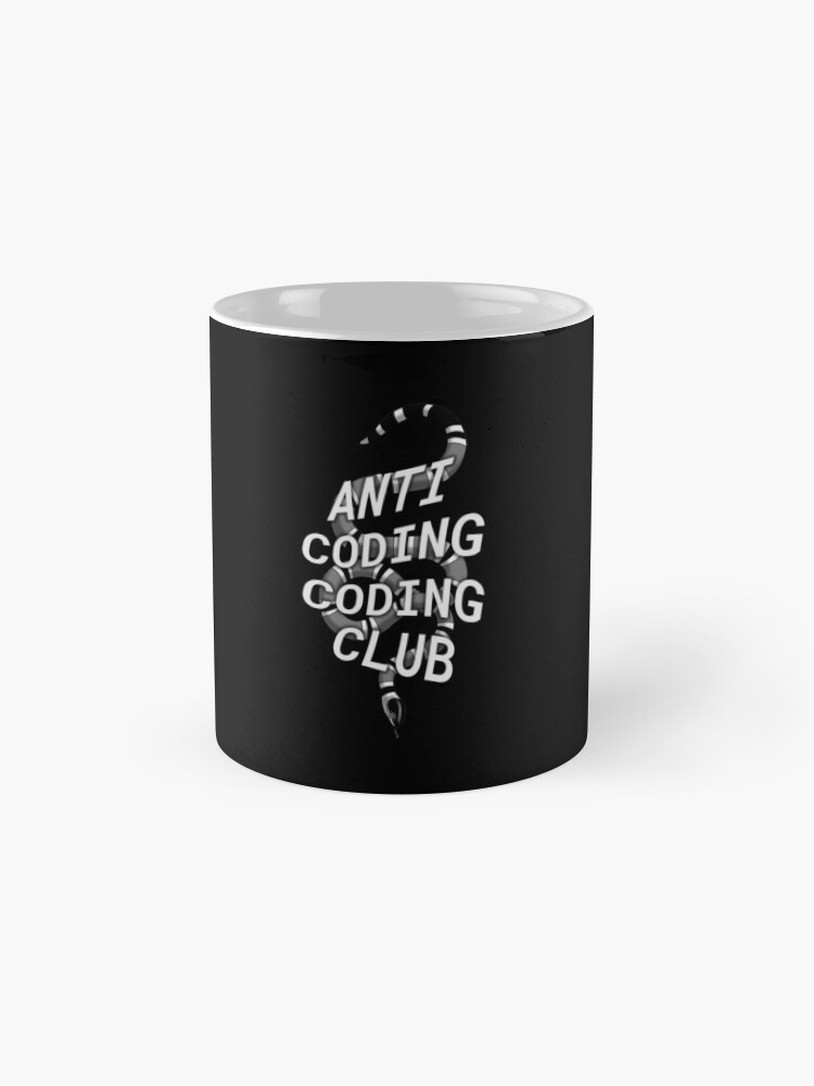 "Anti coding coding club with snake" Mug by philipdev | Redbubble