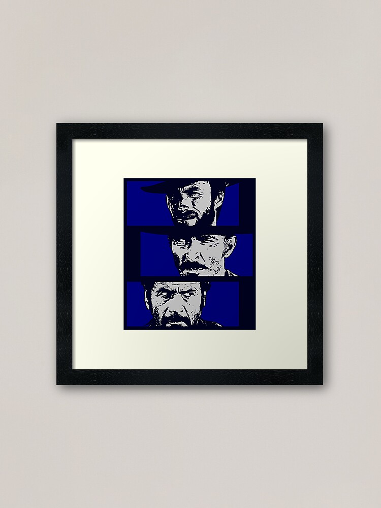 "Blondie, Angel Eyes, Tuco" Framed Art Print for Sale by fistfulofetc ...