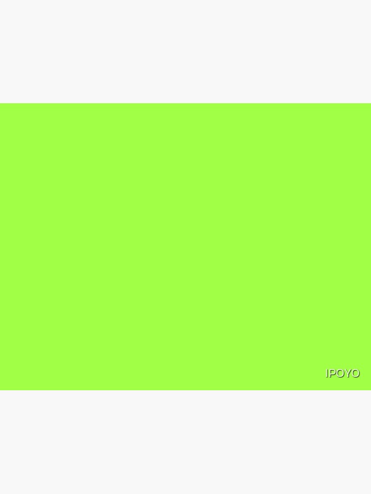 "Color code #A1FF46 (Mike Wazowski Green)" Sticker for Sale by IPOYO ...