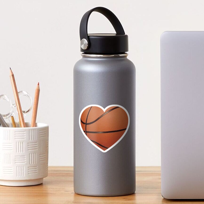 "Basketball Heart" Sticker for Sale by TheBestStore | Redbubble