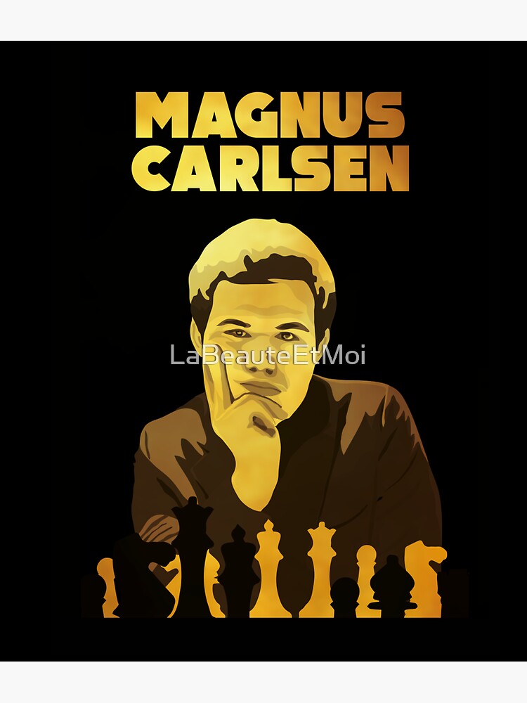 "Magnus Carlsen, World Champion of Chess" Sticker for Sale by ...