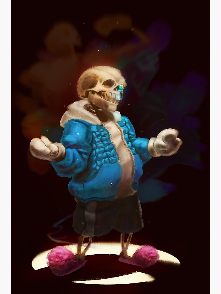 "Sans, The Skeleton" Art Print for Sale by The-Mister | Redbubble