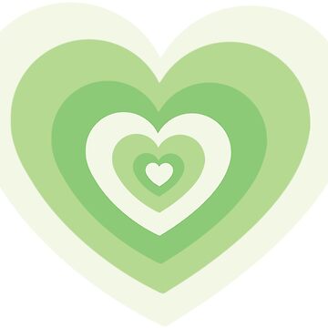 "Green Heart" Sticker for Sale by Isla's Designs | Redbubble