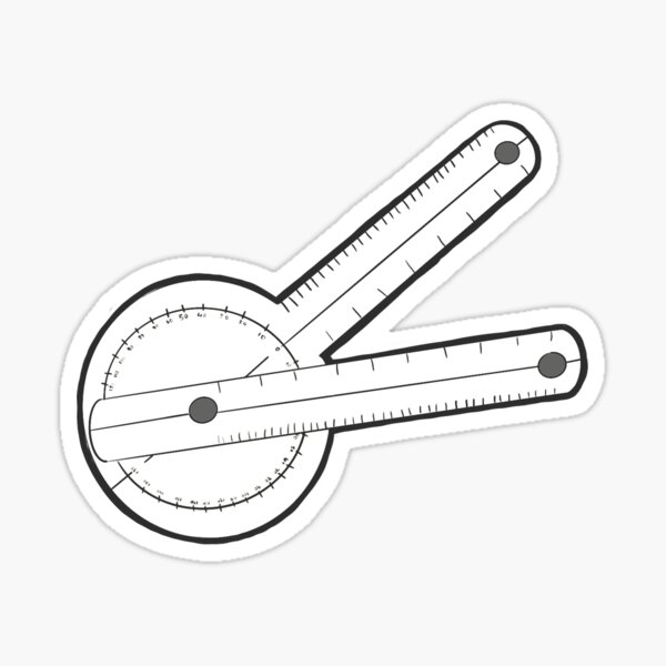 "Goniometer " Sticker for Sale by Made-by-Mads | Redbubble