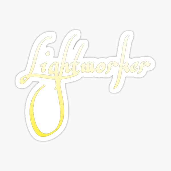 "Lightworker " Sticker by argoseyes | Redbubble