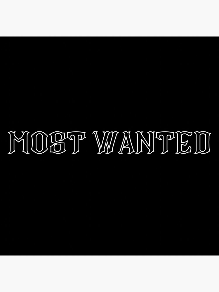"Most Wanted" Sticker by MightyMorphin | Redbubble