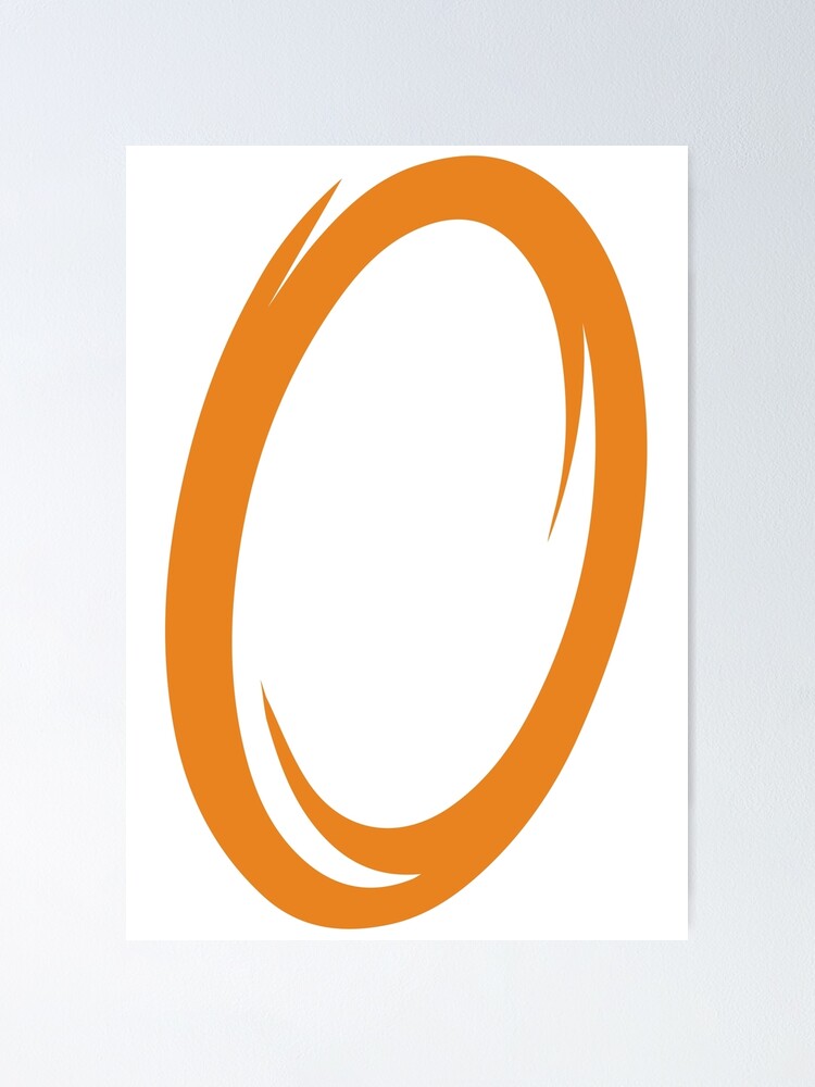 "Orange Portal" Poster by cassiarose | Redbubble