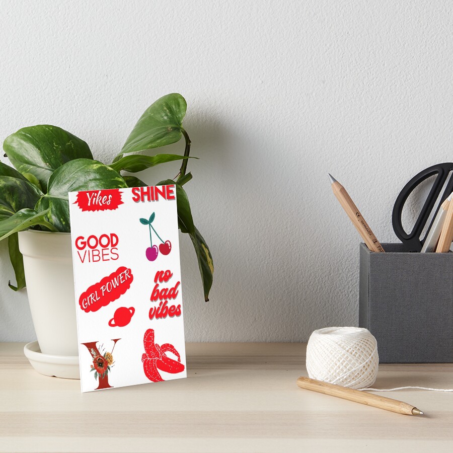 "Red Pack Sticker" Art Board Print for Sale by Rcasadesign | Redbubble