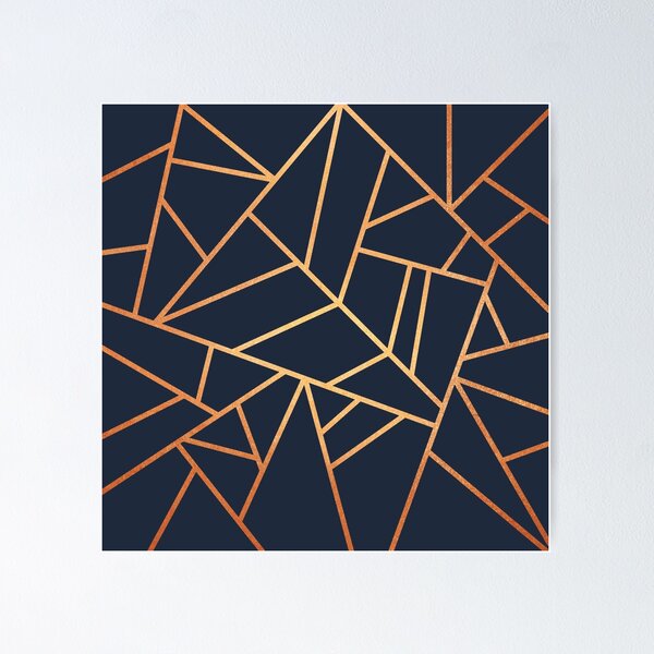 "Copper and Midnight Navy" Poster for Sale by Elisabeth Fredriksson ...