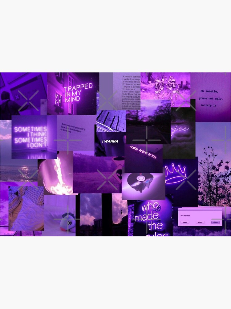 "Purple neon collage" Sticker by Als10806 | Redbubble