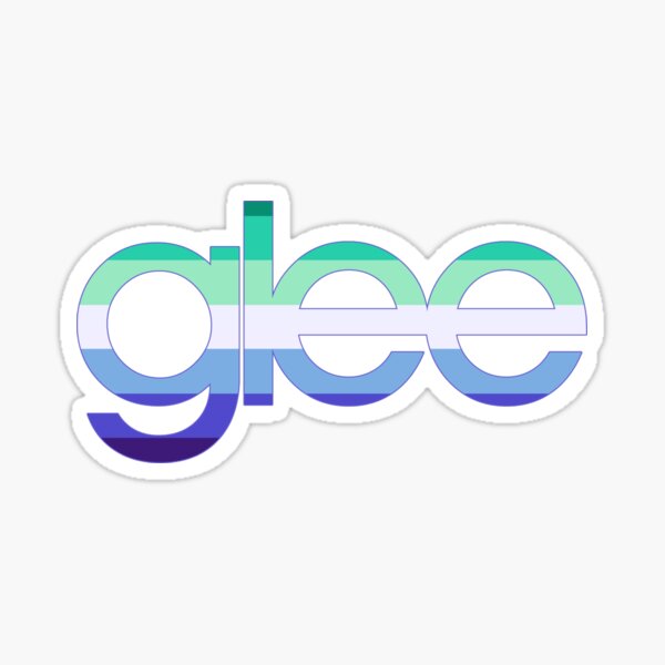 "Gay Flag Glee Logo" Sticker for Sale by finnxwing | Redbubble