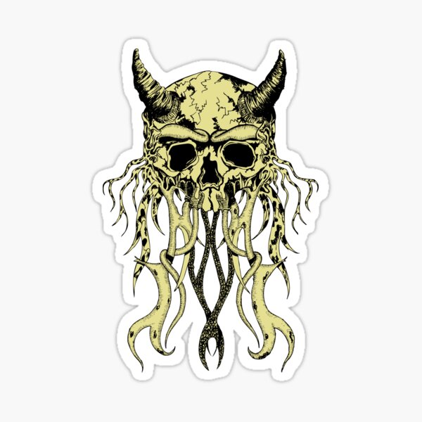 "Monster Devil Skull" Sticker for Sale by pjwuebker | Redbubble