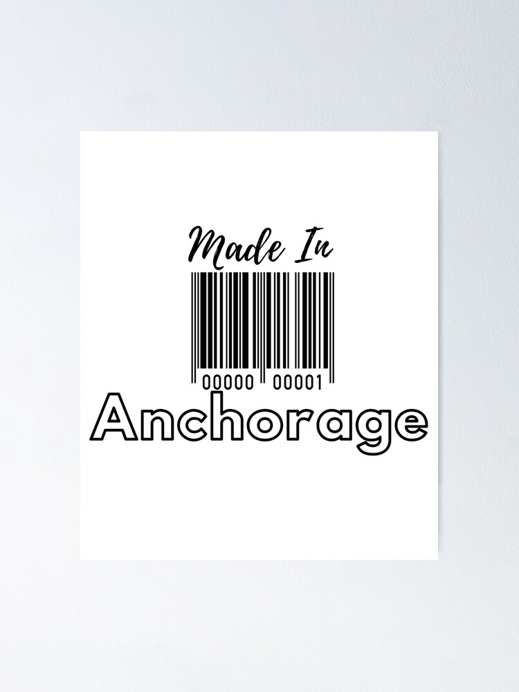 Póster «Hecho anclaje en código de barras» de ThePurplePoint | Redbubble