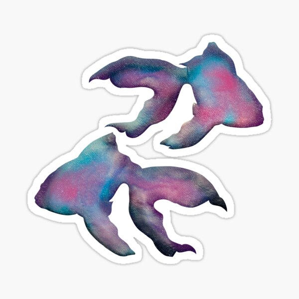 "Watercolour Galaxy Fish. Artwork by Annalisa Amato" Sticker by ...
