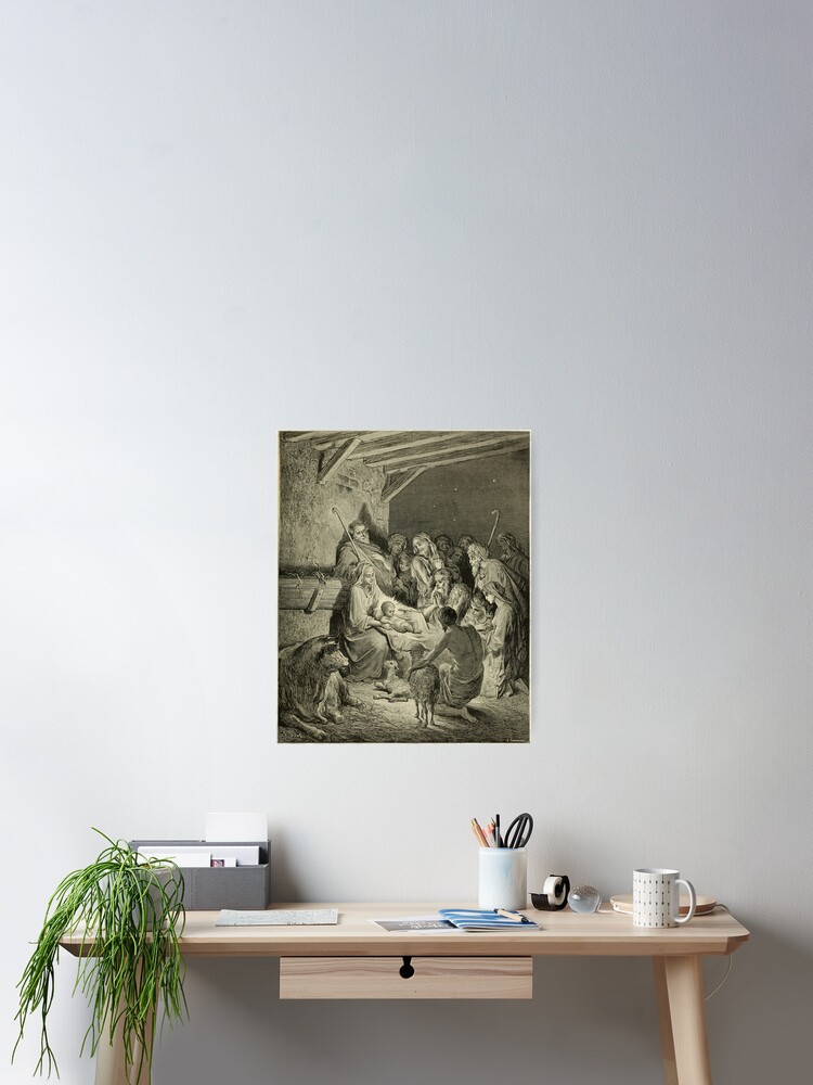 "Nativity of Jesus by Gustave Doré" Poster for Sale by The Great Art ...