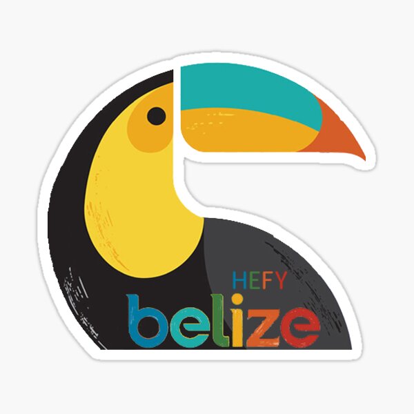 "HEFY - Belize" Sticker for Sale by brooke11808 | Redbubble