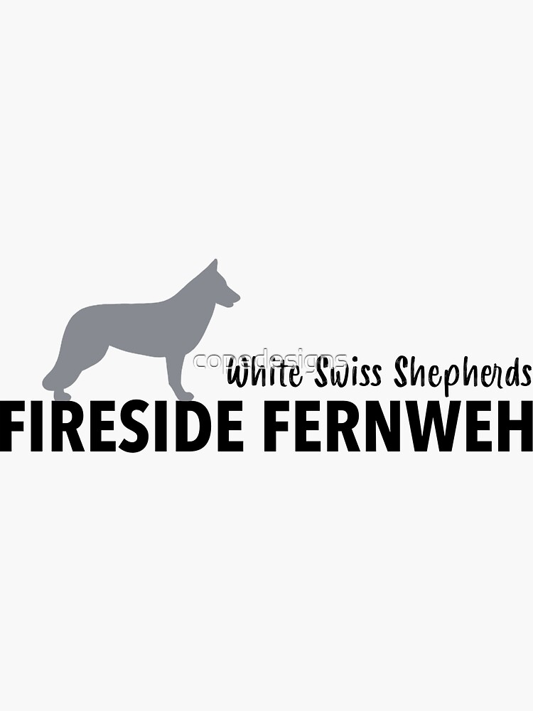 "Fireside Fernweh Logo " Sticker by copedesigns | Redbubble
