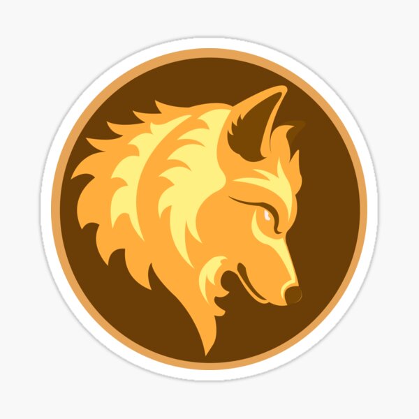 "Wolf logo" Sticker for Sale by umilogo88 | Redbubble