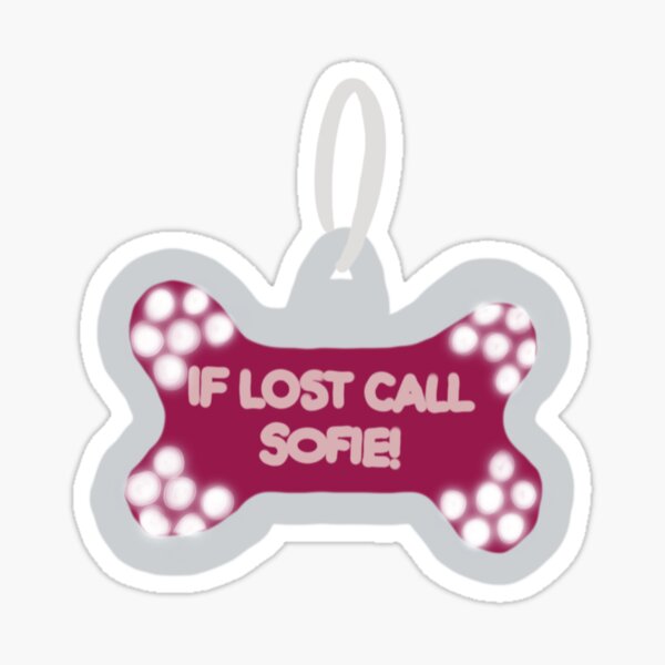 "If Lost Call Sofie" Sticker for Sale by laurasticks | Redbubble