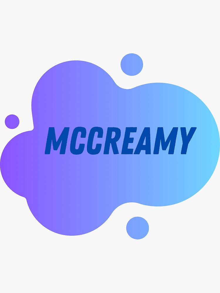 "MCCREAMY " Sticker by Thekingsmen | Redbubble
