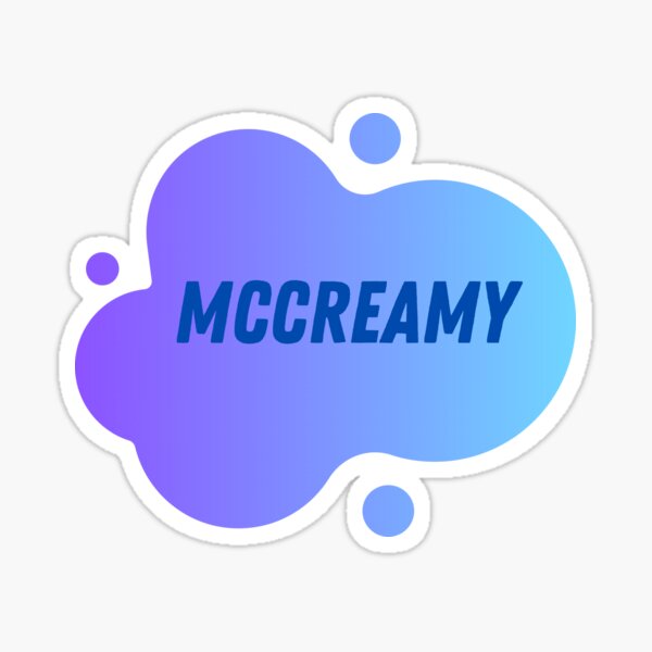 "MCCREAMY " Sticker by Thekingsmen | Redbubble