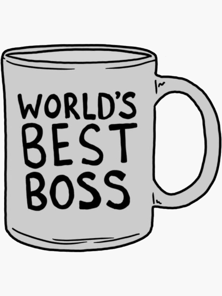 "worlds best boss" Sticker for Sale by tvsticks | Redbubble