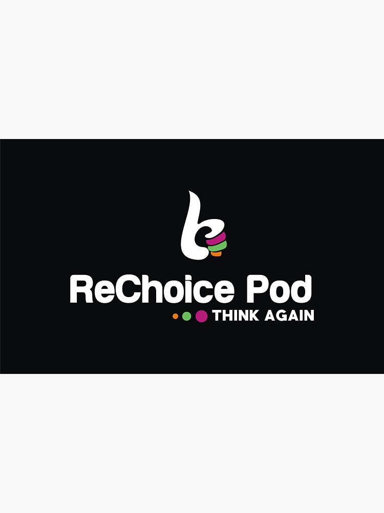 "RECHOICE - "Back in Black"" Sticker for Sale by rechoicepod | Redbubble