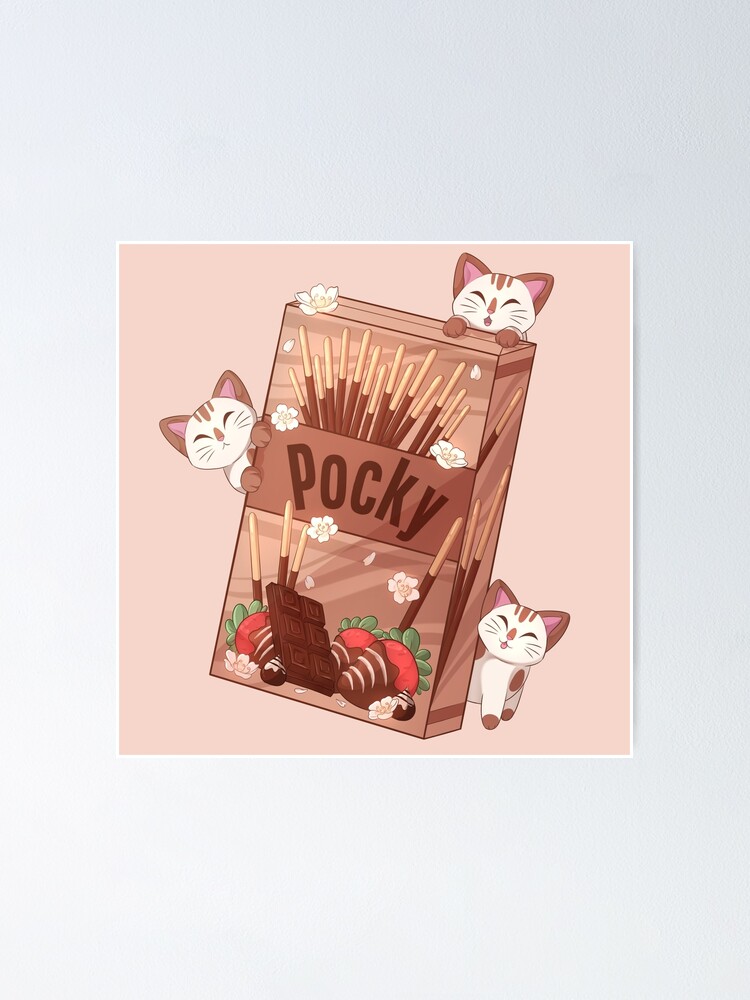 "Chocolate Pocky" Poster by averiillustrate | Redbubble