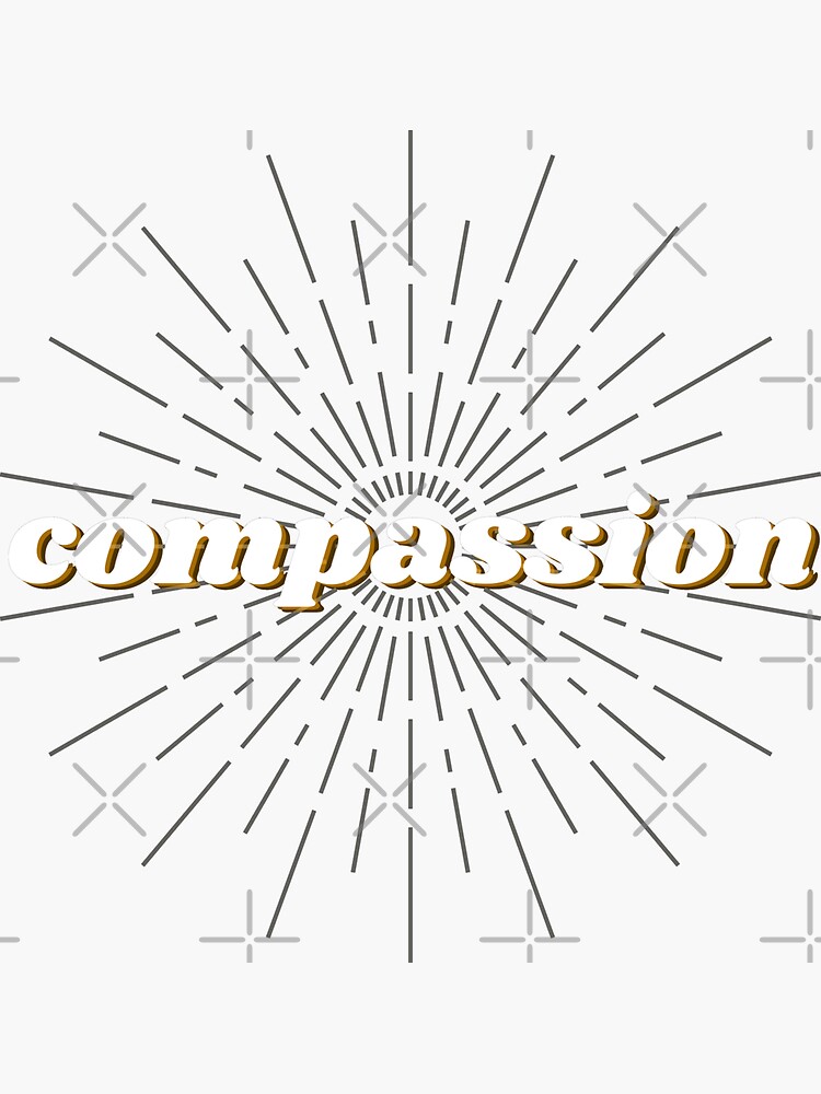 "Compassion" Sticker for Sale by zonoma | Redbubble