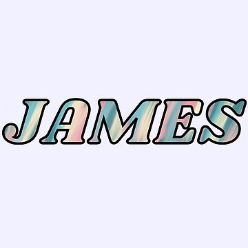 "James" Sticker for Sale by micraelle | Redbubble