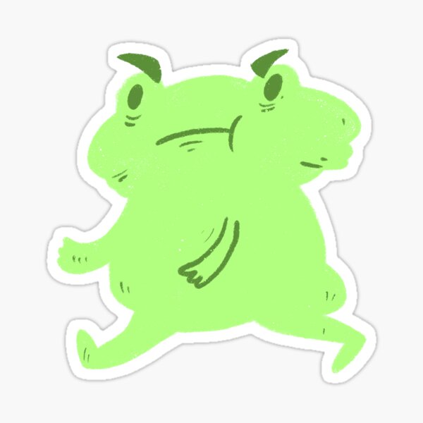 "Angry frog" Sticker by phoshore | Redbubble