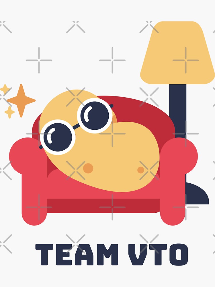"Team VTO" Sticker for Sale by Fantiful | Redbubble