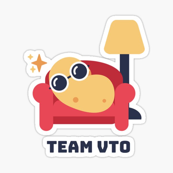 "Team VTO" Sticker for Sale by Fantiful | Redbubble