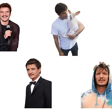 "Pedro Pascal sticker pack" Sticker by DinoMars | Redbubble
