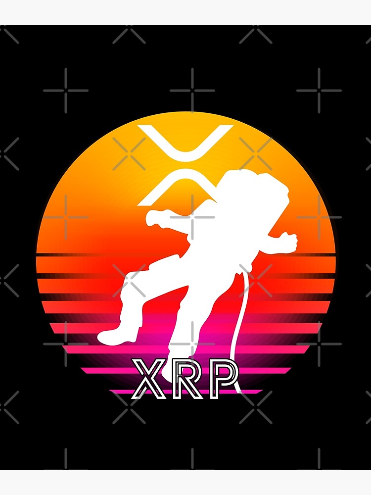 "Ripple XRP Space Man Sunset" Art Print for Sale by Bitcoin-Fashion ...