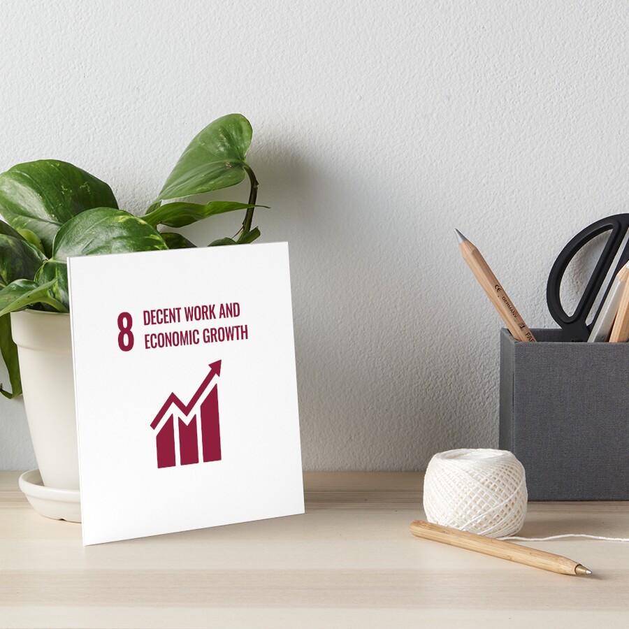 Lámina rígida «ODS 8 de la ONU Trabajo decente y crecimiento económico ... Lámina rígida «ODS 8 de la ONU Trabajo decente y crecimiento económico ...