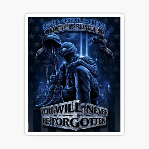 Fallen Soldier Stickers | Redbubble