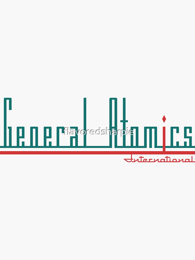 "General Atomics Logo" Sticker for Sale by flavoredsharpie | Redbubble