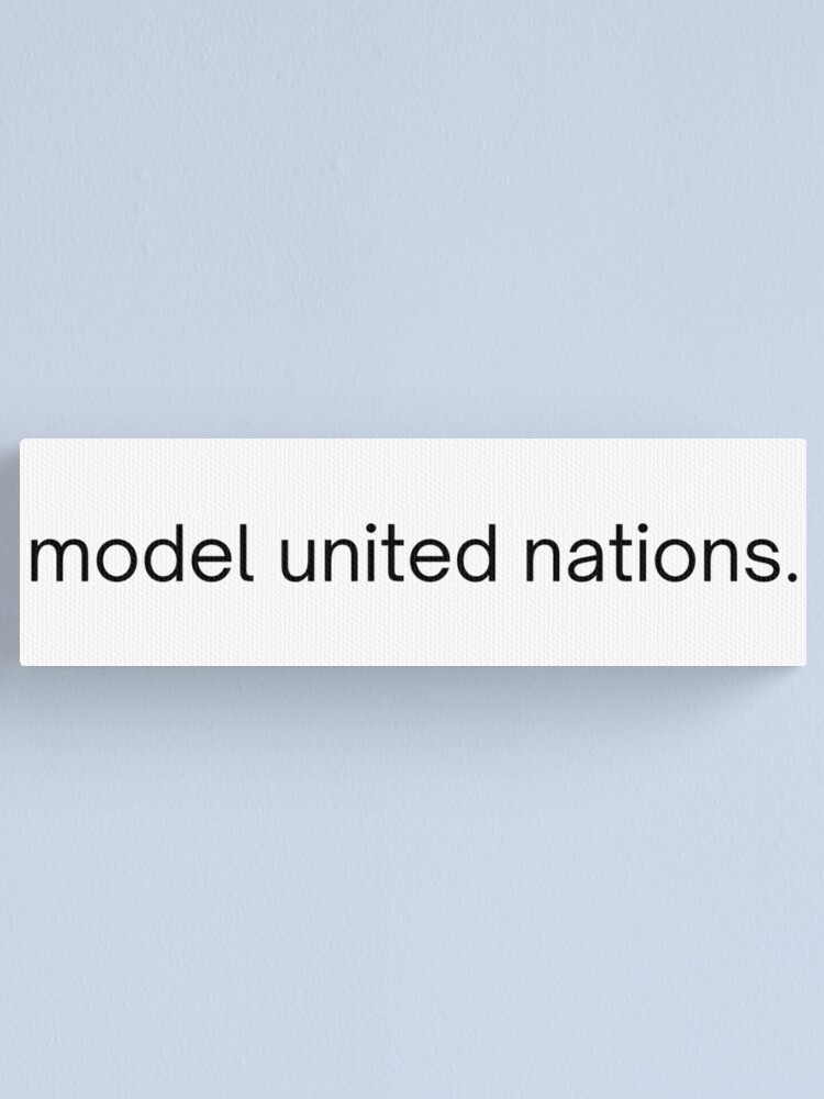 "Model United Nations - Black White Model UN Symbol MUN Delegate World ...