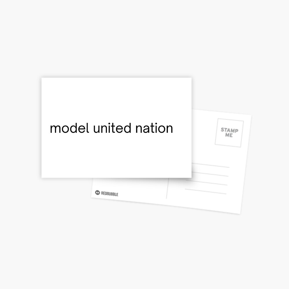 "Model United Nations - Black White Model UN Symbol MUN Delegate World ...