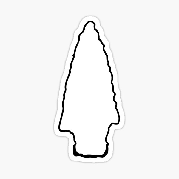 "Arrowhead Outline" Sticker by Lacromaster | Redbubble