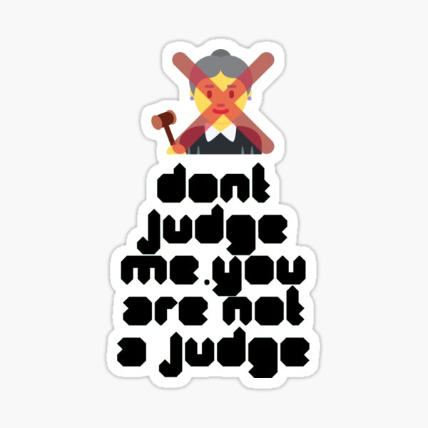 "JUDGE" Sticker for Sale by UDZIGN | Redbubble