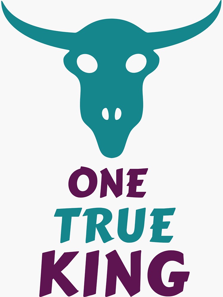 "One True King " Sticker by JoeNg02 | Redbubble