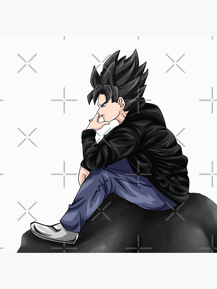 "Dragon ball z - Sad Goku " Art Print by SaiyanPortrait | Redbubble