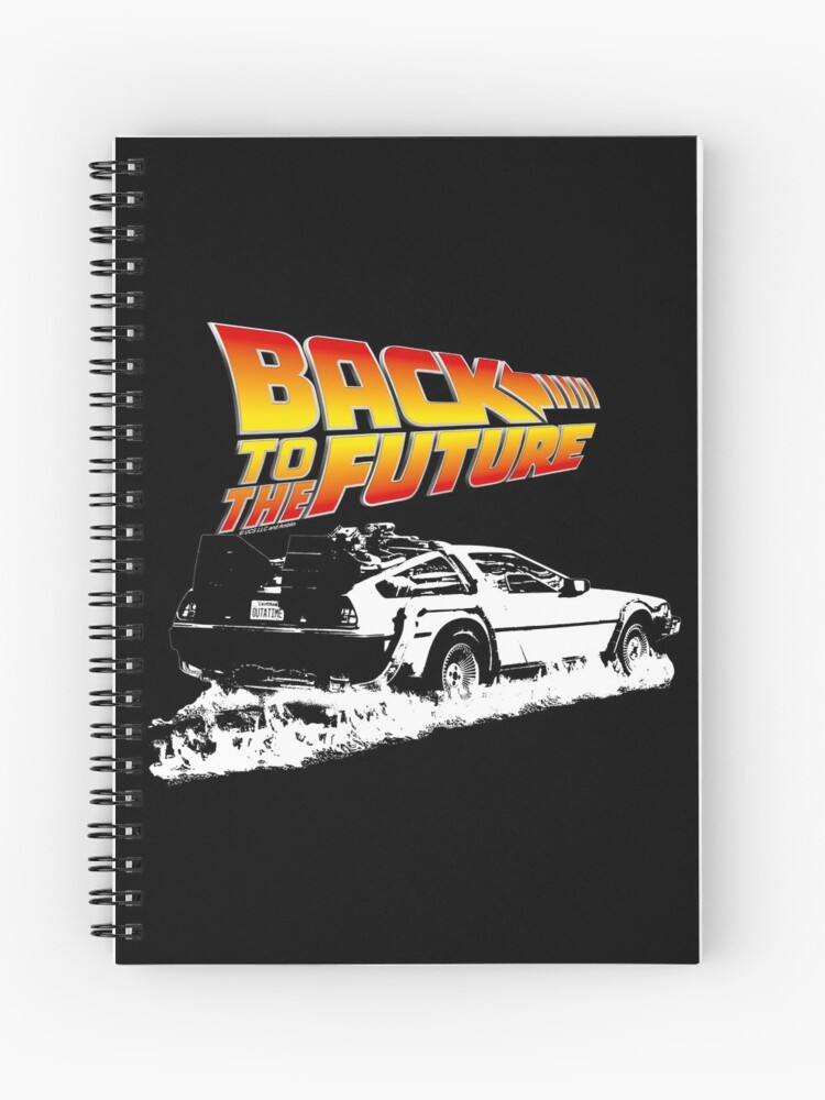 "Back to the Future - DeLorean Fire Tracks White Stencil Fan Art ...